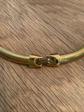 Vendome | Jewelry | Vendome Signed Collar Necklace Gold Tone With Black ...